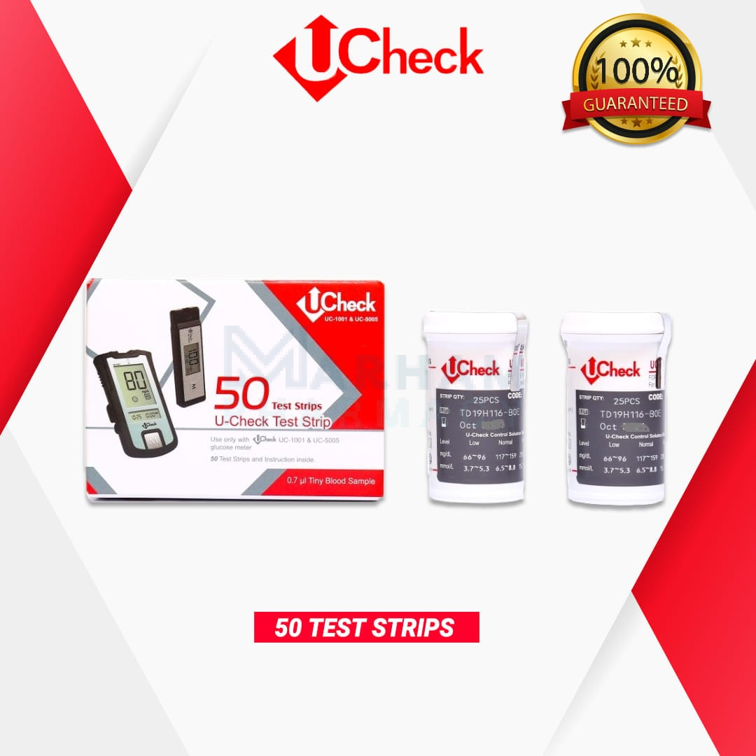 Ucheck Test Strips Price in Pakistan - Marham Pharmacy